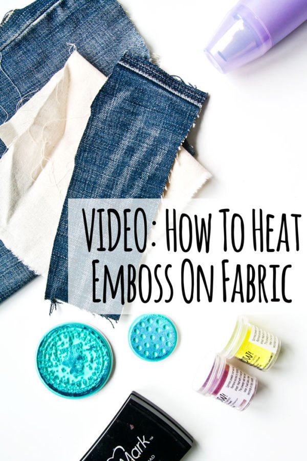 VIDEO: How To Use Heat Embossing On Fabric - Mixed Media Techniques ...