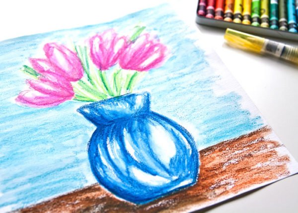 VIDEO: Easy Expressive Flower Drawing Exercise Using Watersoluble ...
