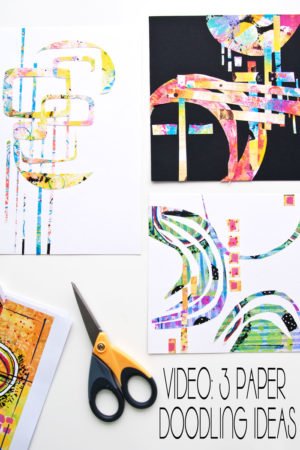 VIDEO: 3 Paper Doodling Ideas Using Someone Else's Papers - Kim Dellow