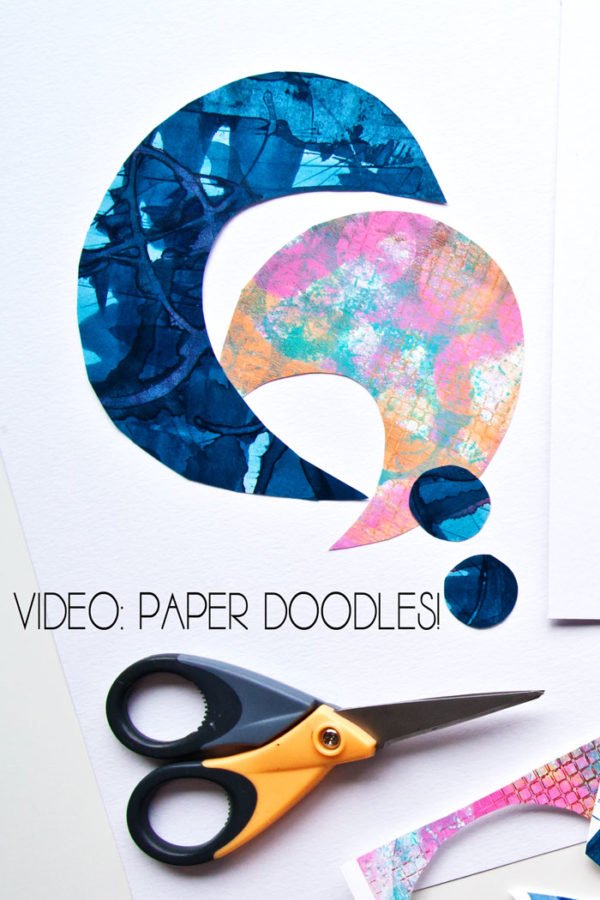 VIDEO: How To Paper Doodle And Use Up Your Leftover Papers - Kim Dellow