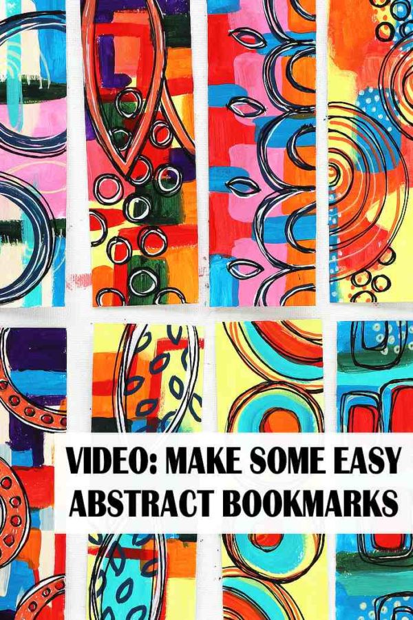 VIDEO: Make Some Easy Abstract Bookmarks! - Kim Dellow